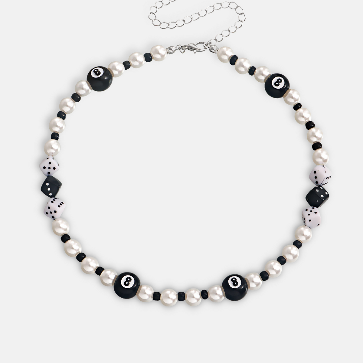 Dice-Billiards Pearl Chain | Men's Chains - Hillenic